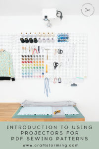 Introduction to using projectors for pdf sewing patterns – Craftstorming